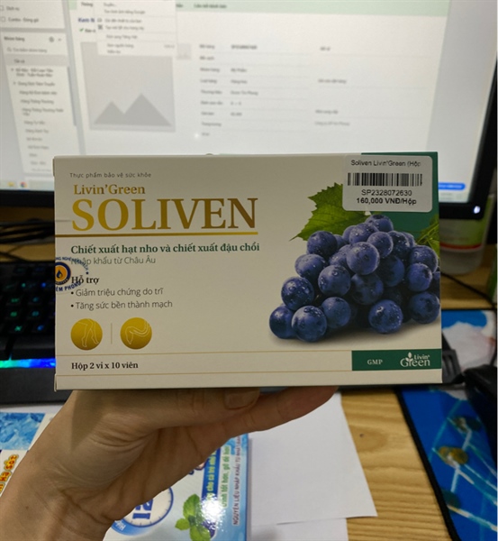 Soliven Livin’Green – Hộp – Nhà thuốc Thân Huệ – Thanh Thuỷ, Phú Thọ